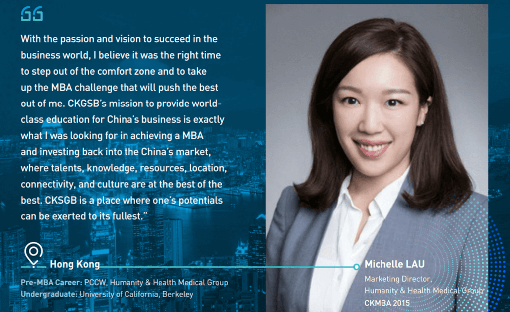 CKGSB Alumni Story | Michelle Lau: Changing Track • China Admissions